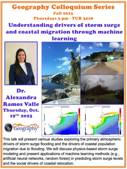Geography Colloquium: Understanding drivers of storm surge and coastal migration through machine ...
