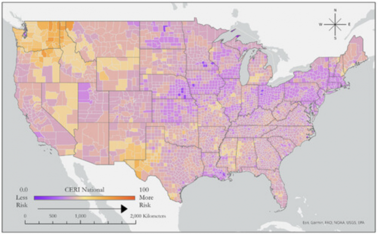 A Climate Extremes Resilience Index for the Conterminous United States ...