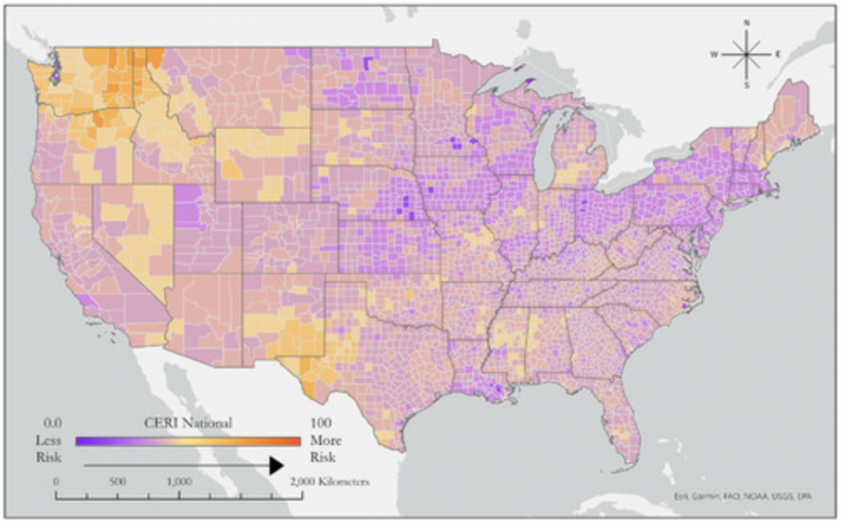 A Climate Extremes Resilience Index for the Conterminous United States ...