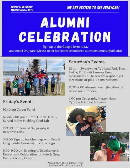 Alumni Event & Celebration - Geography