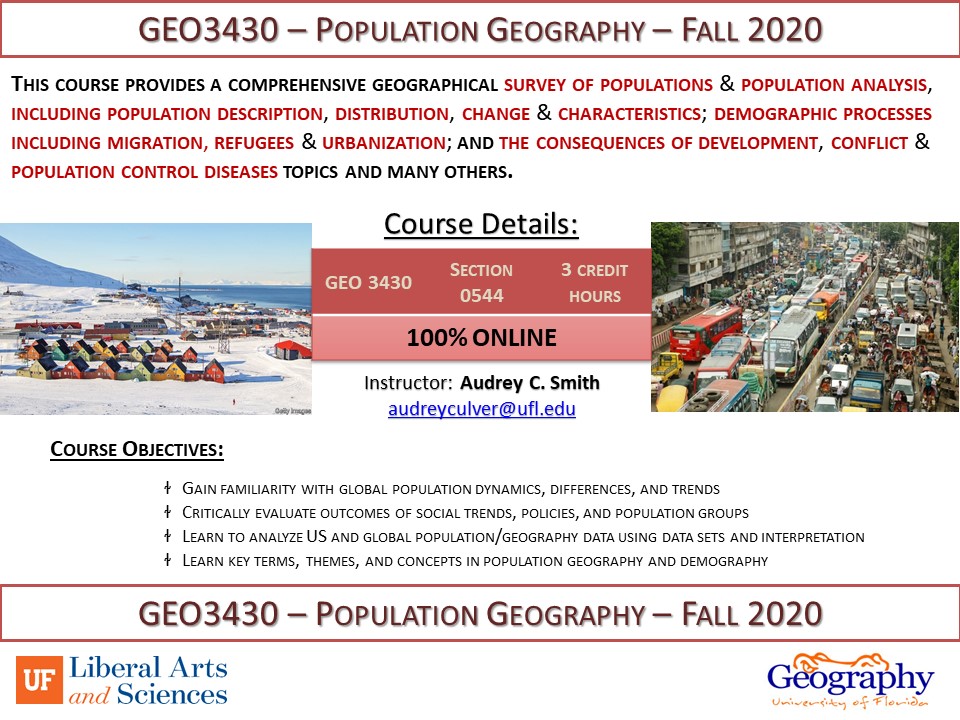GEO3430 Population Geography - Geography