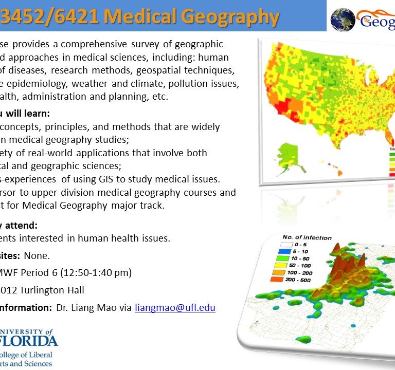 Fall Course: GEO3452 GEO6421 Medical Geography - Geography