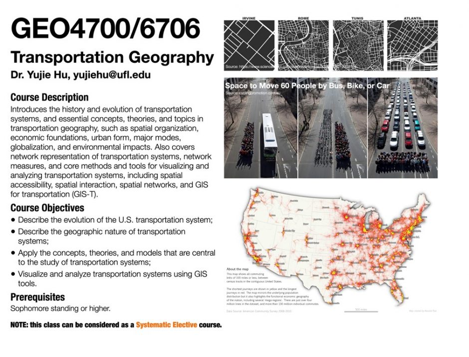 Fall Course: GEO4700 GEO6706 Transportation Geography - Geography